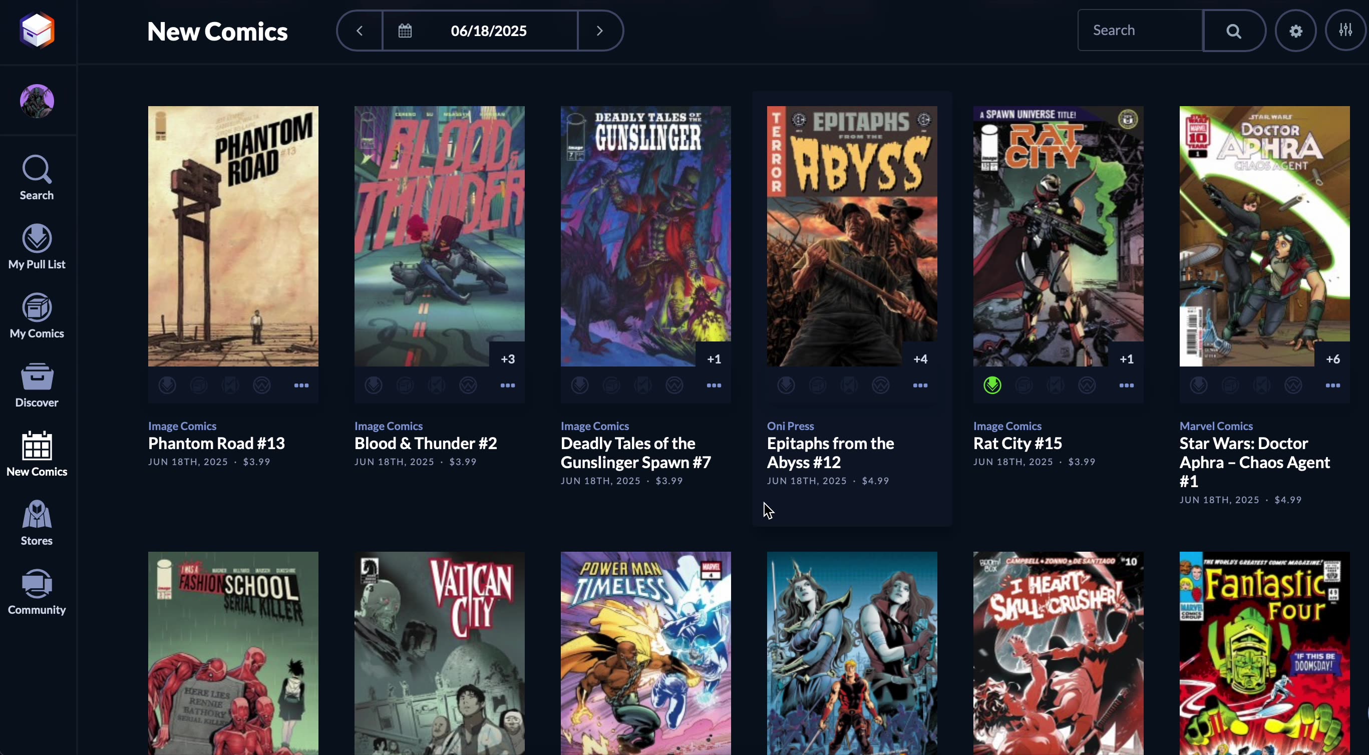 NEW COMIC BOOK RELEASES, SPECS & NEWS - June 18th, 2025