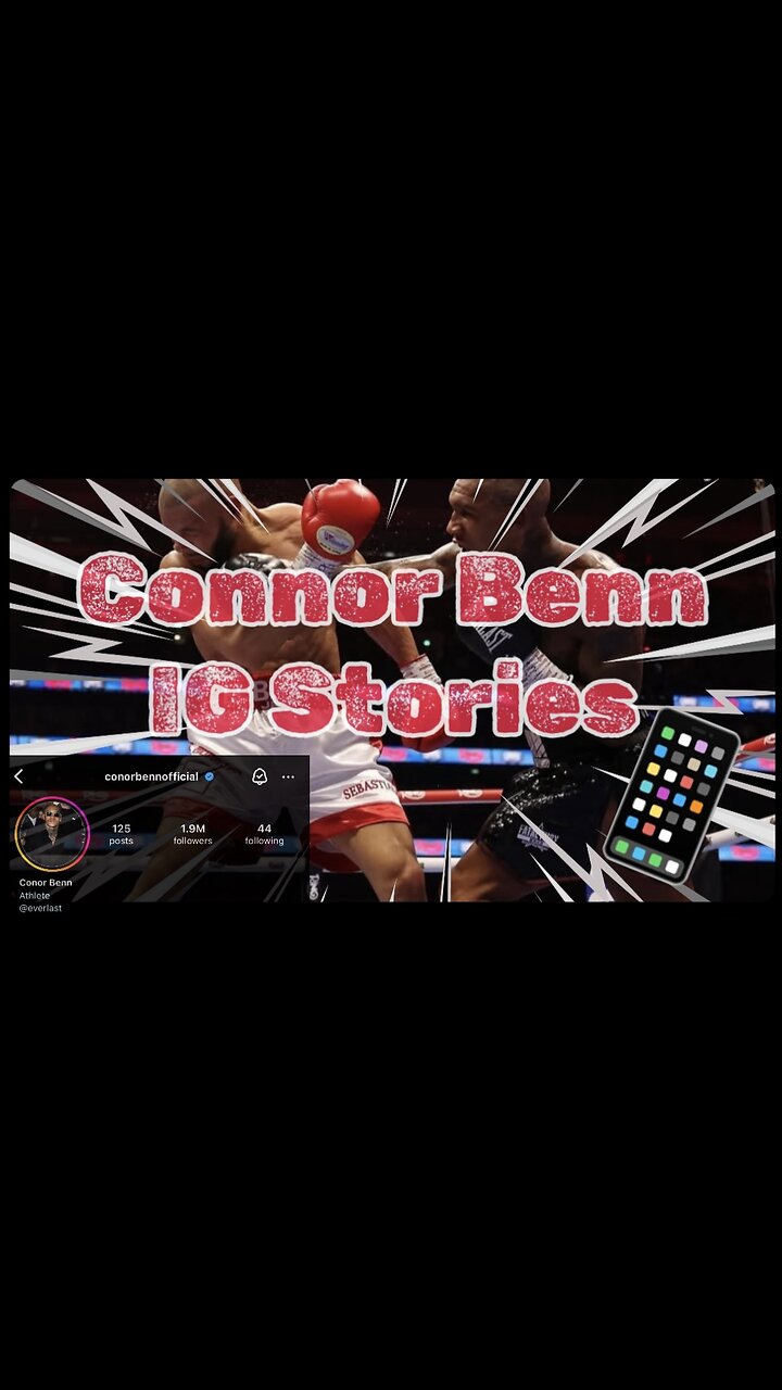 Connor Benn Official IG Stories after Eubank Jr. Fight - Instagram ...