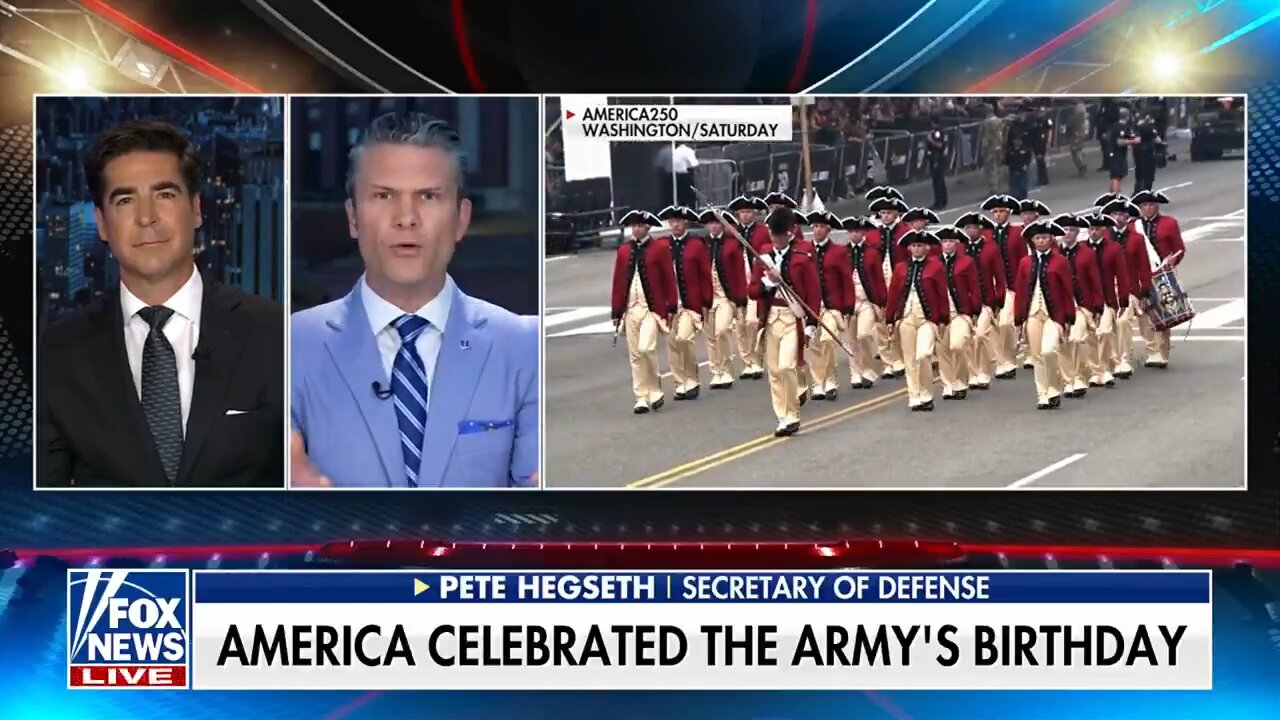 Sec Def Pete Hegseth gushes over the 250th US Army Parade Celebration