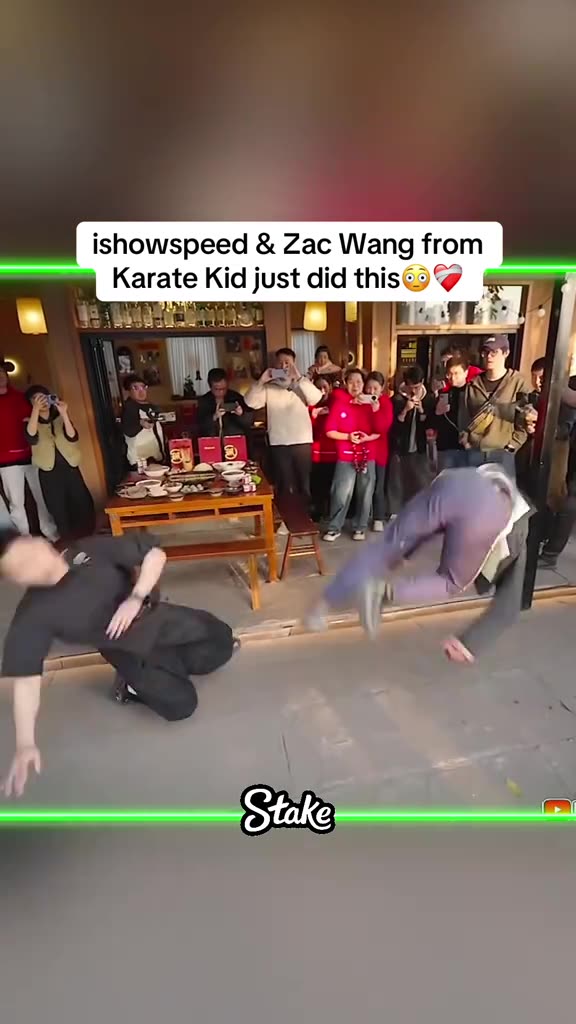 ishowspeed Zac Wang from Karate Kid just did this😳 ️‍🩹 #Speed # ...
