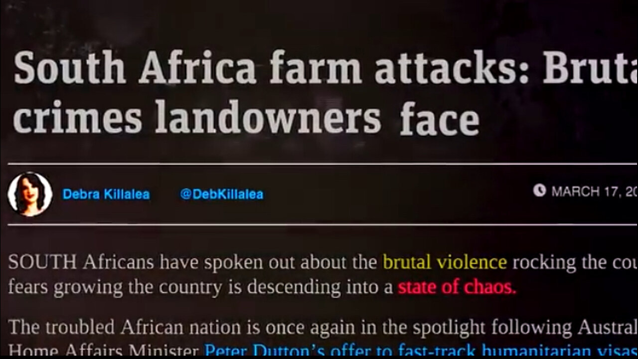 "Plaasmoorde: The Killing Fields": Katie Hopkins' documentary about ...