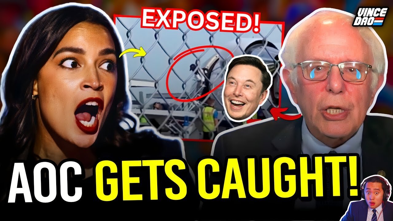 AOC and Bernie SILENT After They Were EXPOSED for Flying Private Jets ...