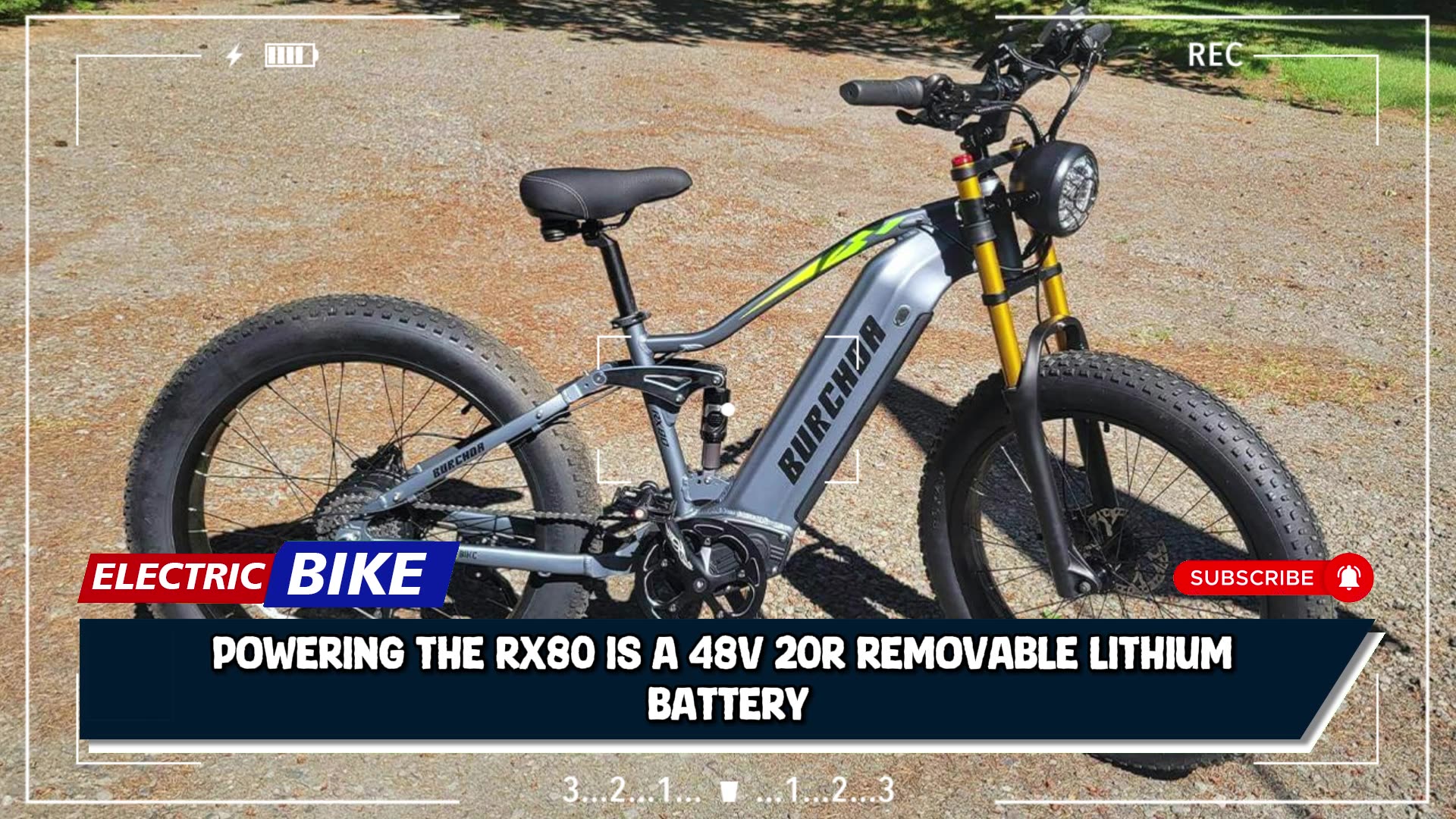 BURCHDA RX80 Electric Bike 1000W Motor 48V 20AH Battery 26 All-Terrain ...