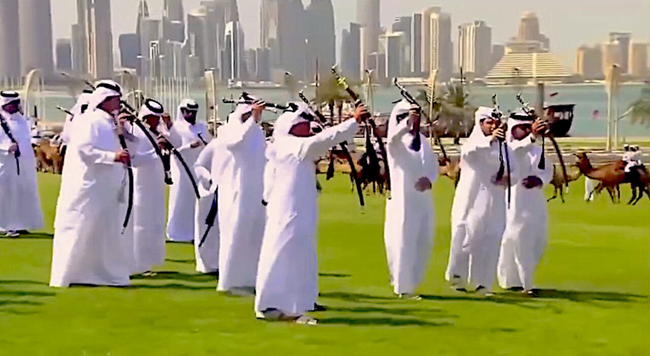 Qatari Band Playing and Dancing to "YMCA"! 😁