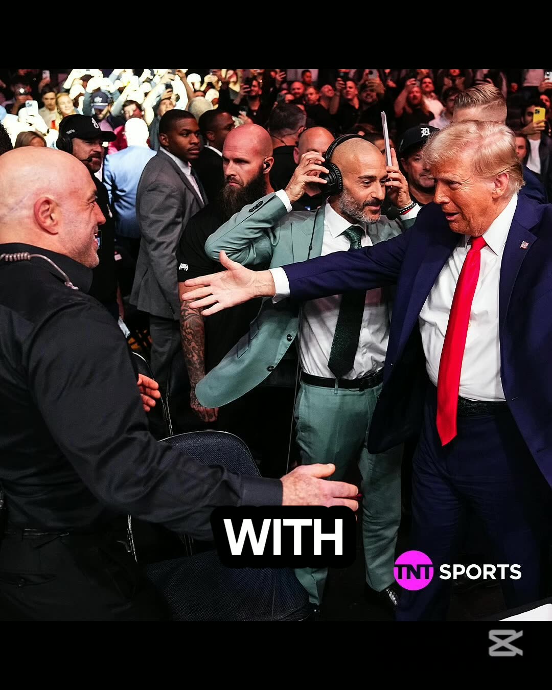 Donald Trump and Little X in the UFC competition