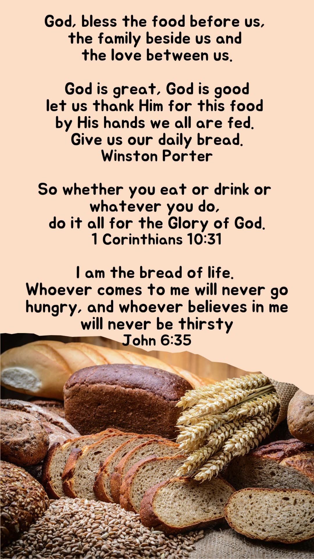 God is the bread of life