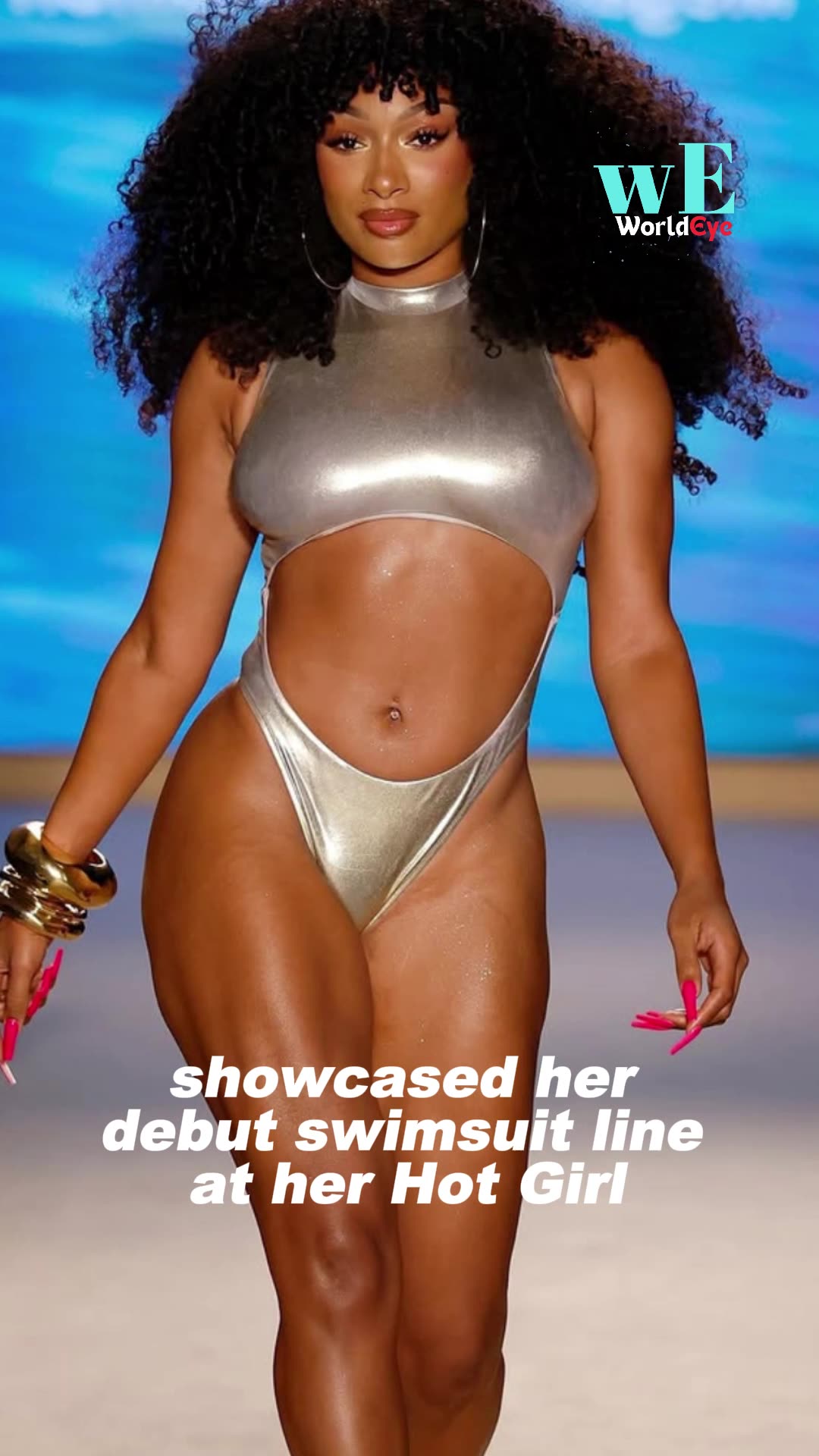Megan Thee Stallion Unveils Hot Swimsuit Line at Miami Beach Fashion Show - WorldEye