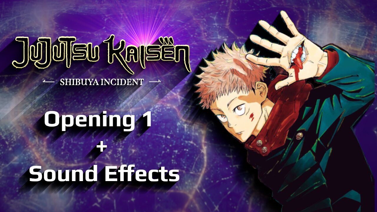Jujutsu Kaisen OP 1 W/ sound effects, JoJo style!