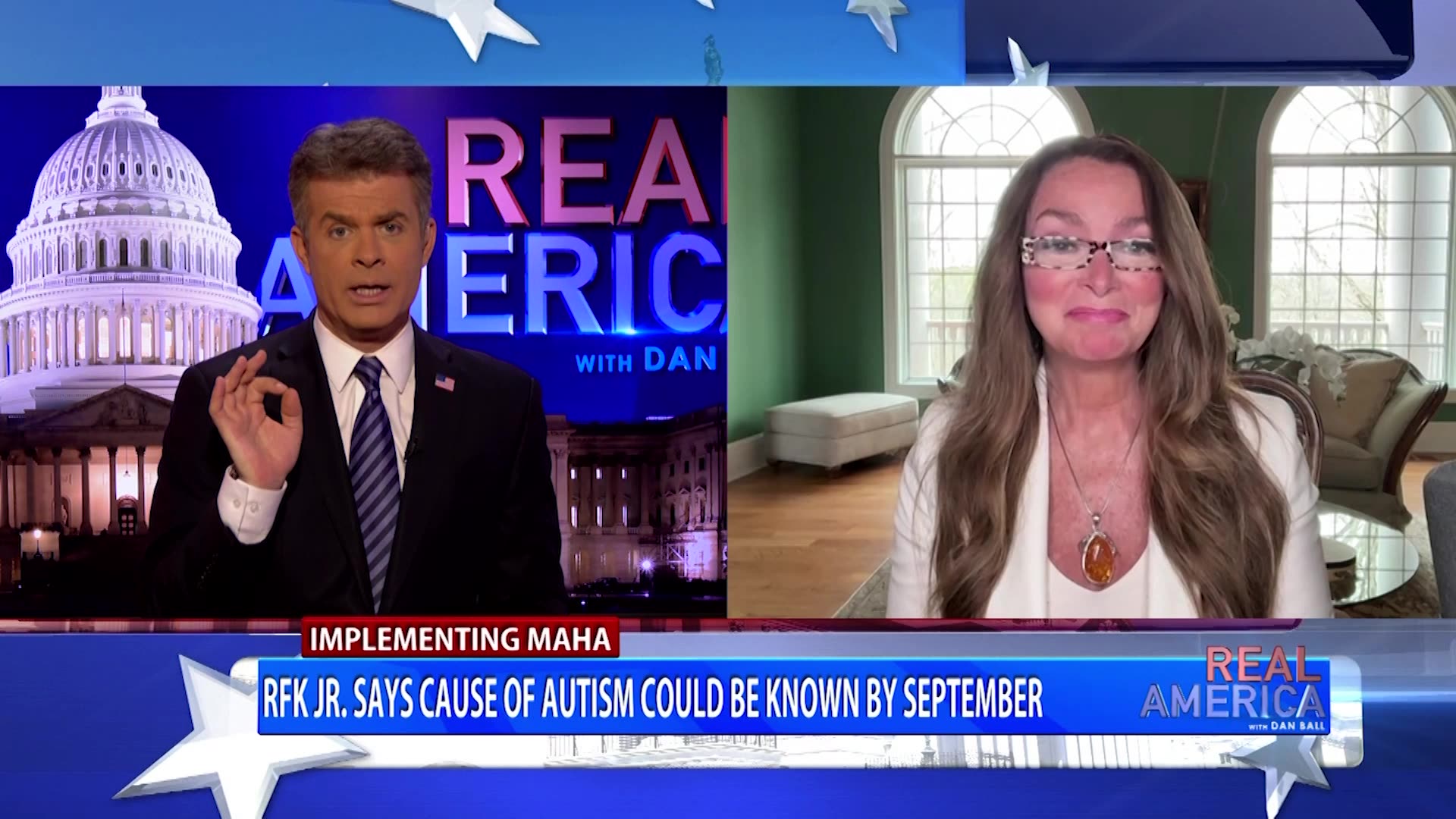 REAL AMERICA -- Dan Ball W/ Charlene Bollinger, 4/11/25
