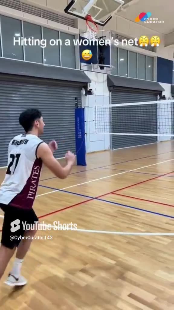 Men smashing the ball over a women’s volleyball net!😂 Did you know the ...