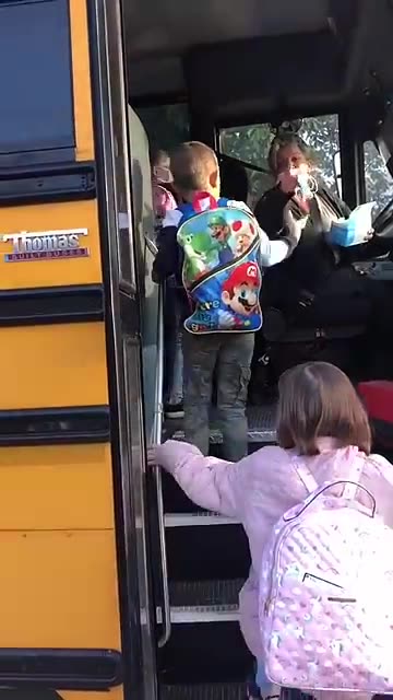 Mean Karen yells at kids on the School Bus by making them cry