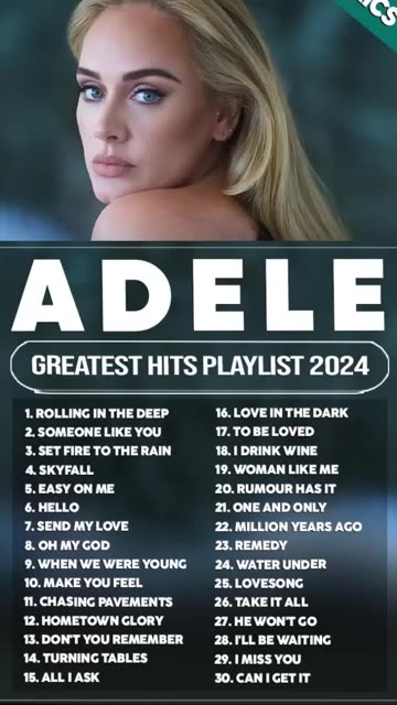 Incredible: Adele Best Songs Playlist 2024 ~ The Best Of Adele ~ Adele ...