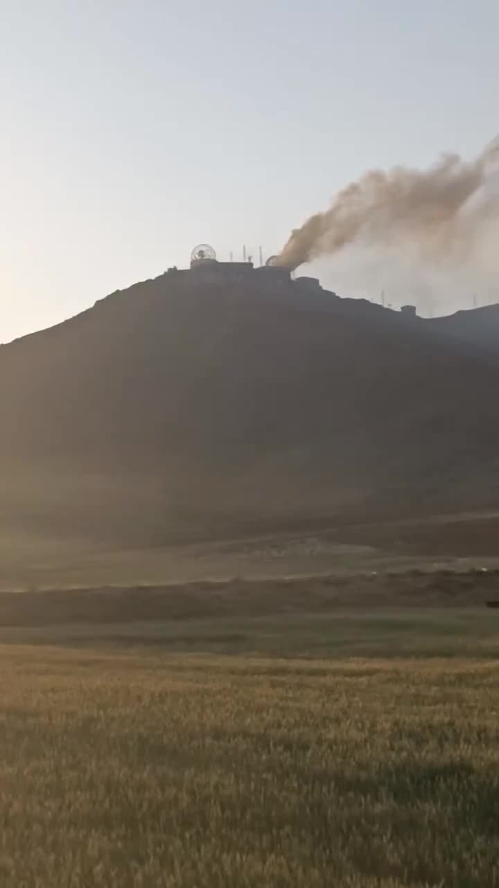 Footage shows the aftermath of Israeli strikes on the Subashi Radar Site