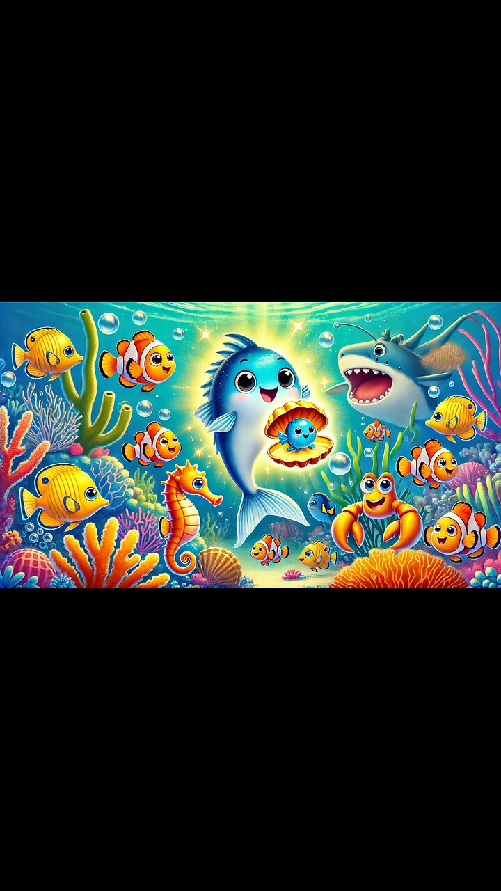 The Brave Little Fish story for kids in english