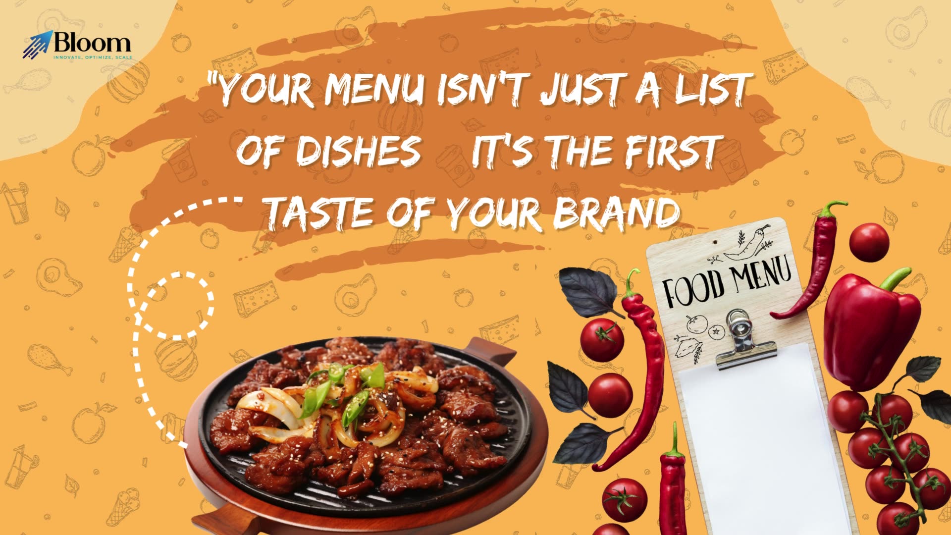 Menu card design