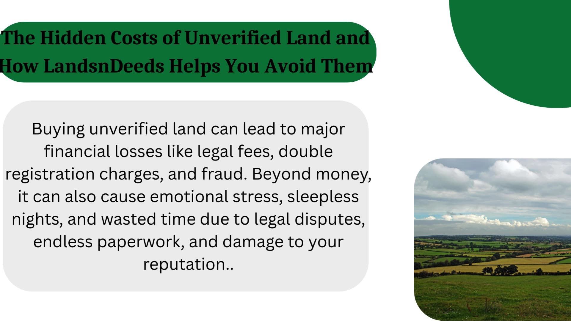 Protect Your Investment: Hidden Costs of Unverified Land