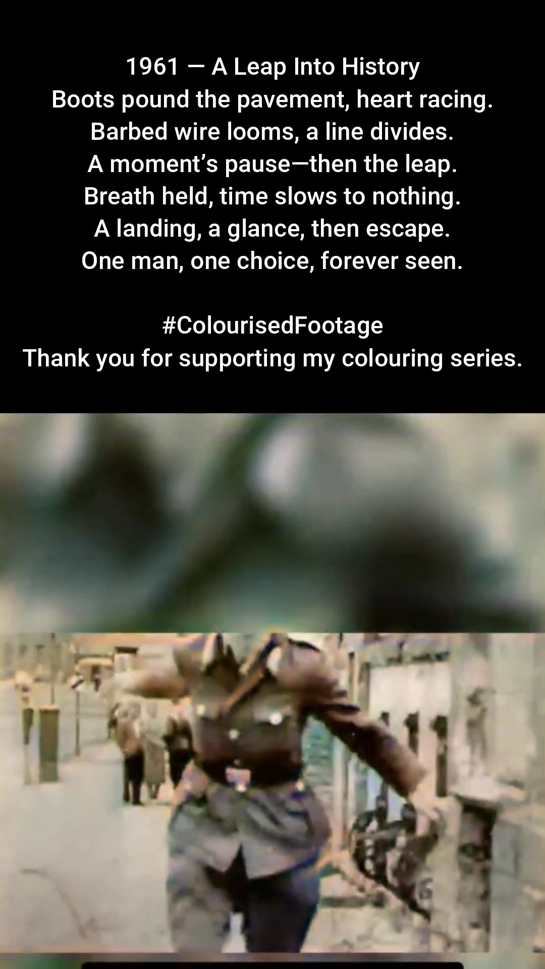 Conrad Schumann Defects on Film #ColourisedHistory