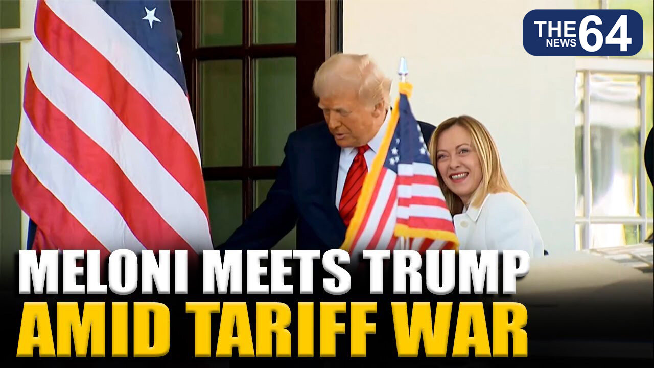 Italian PM Meloni meets US Prez Trump at White House as tariff tensions ...