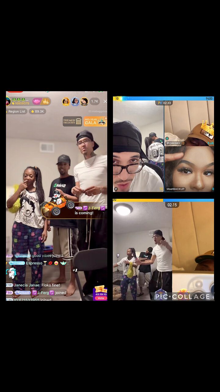 21 BAD BIH & DROSKI LINK WITH FLOCKO & MOET GETS IN HER FEELINGS! BIGO LIVE