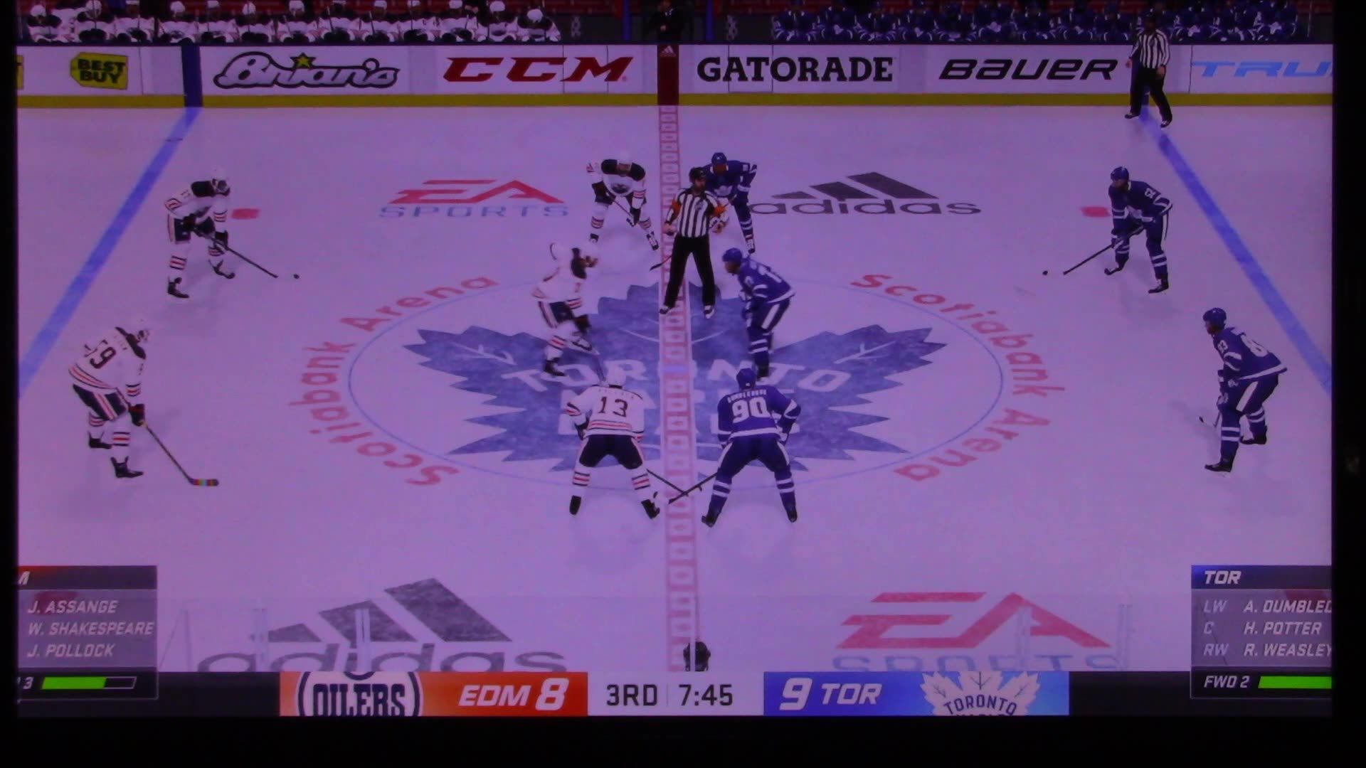 NHL: Toronto Maple Leafs vs Edmonton Oilers