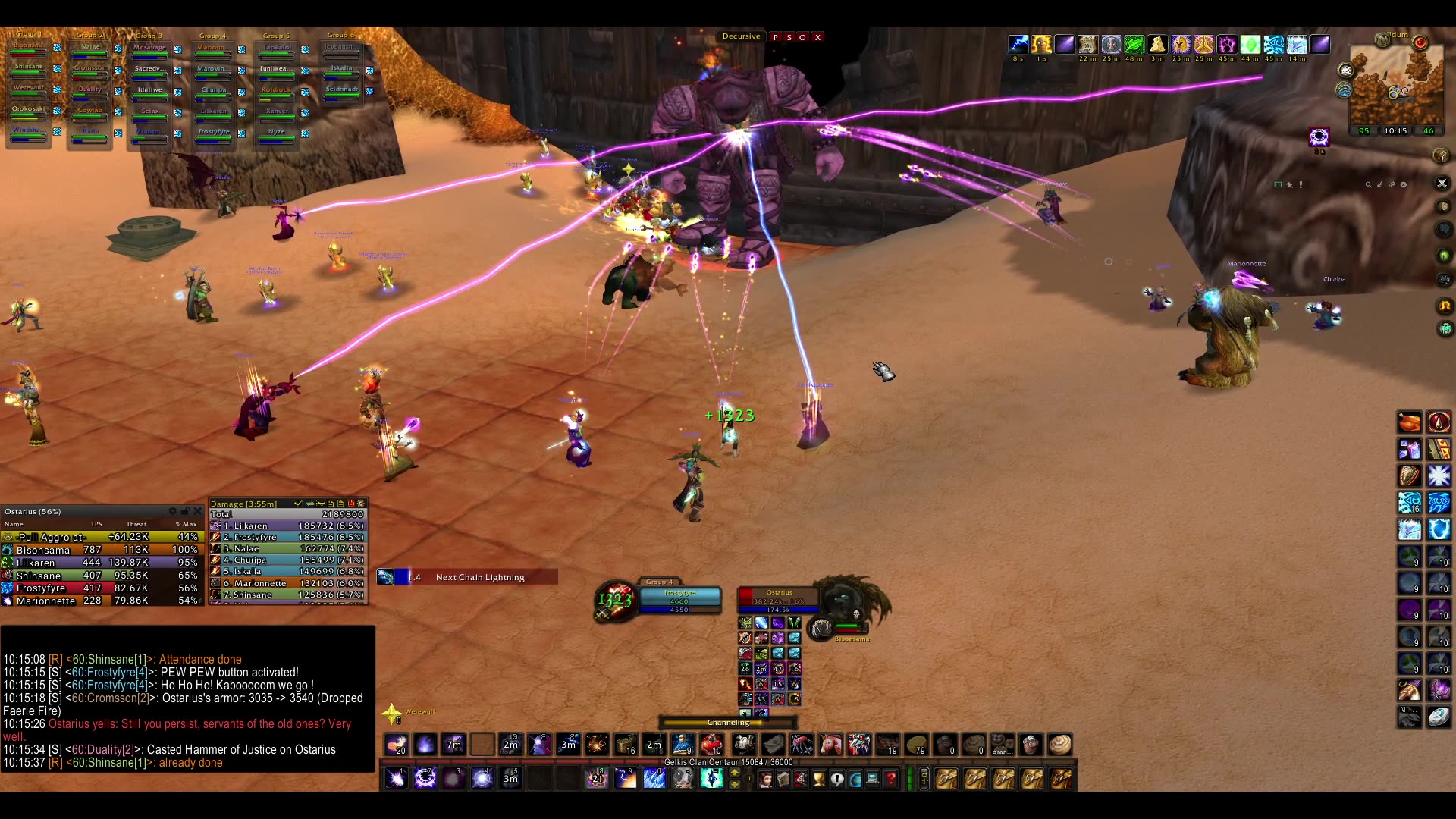 Turtle wow - PUG Ostarius custom world boss - 4 April - Mage POV