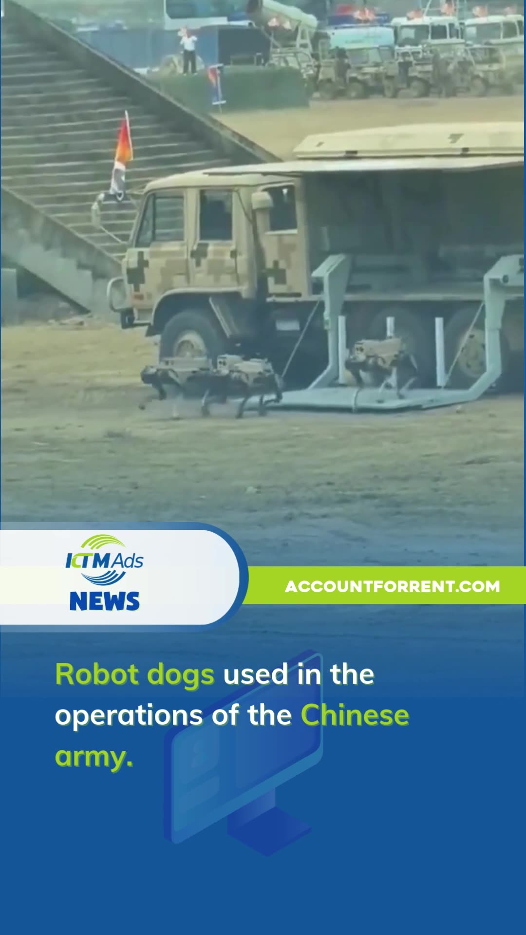 Robot dogs used in the operations of the Chinese army. - KTM Ads Agency ...