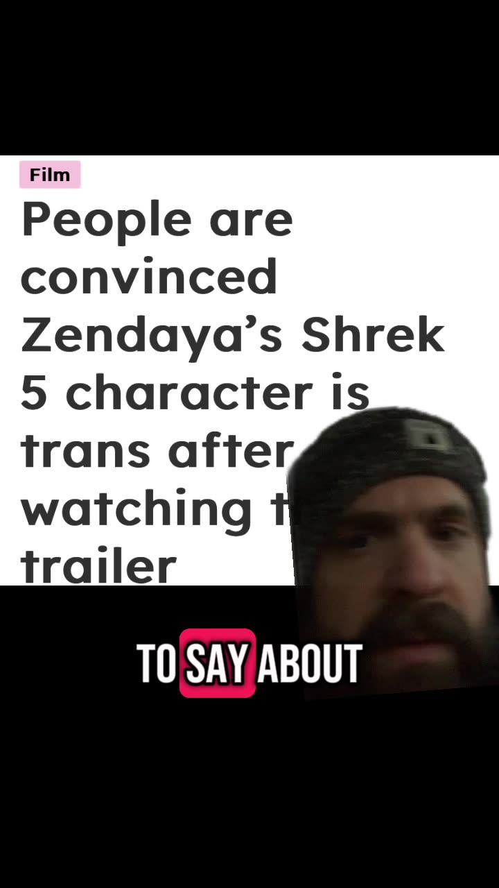 More Shrek 5 Controversy, Zendaya trans?