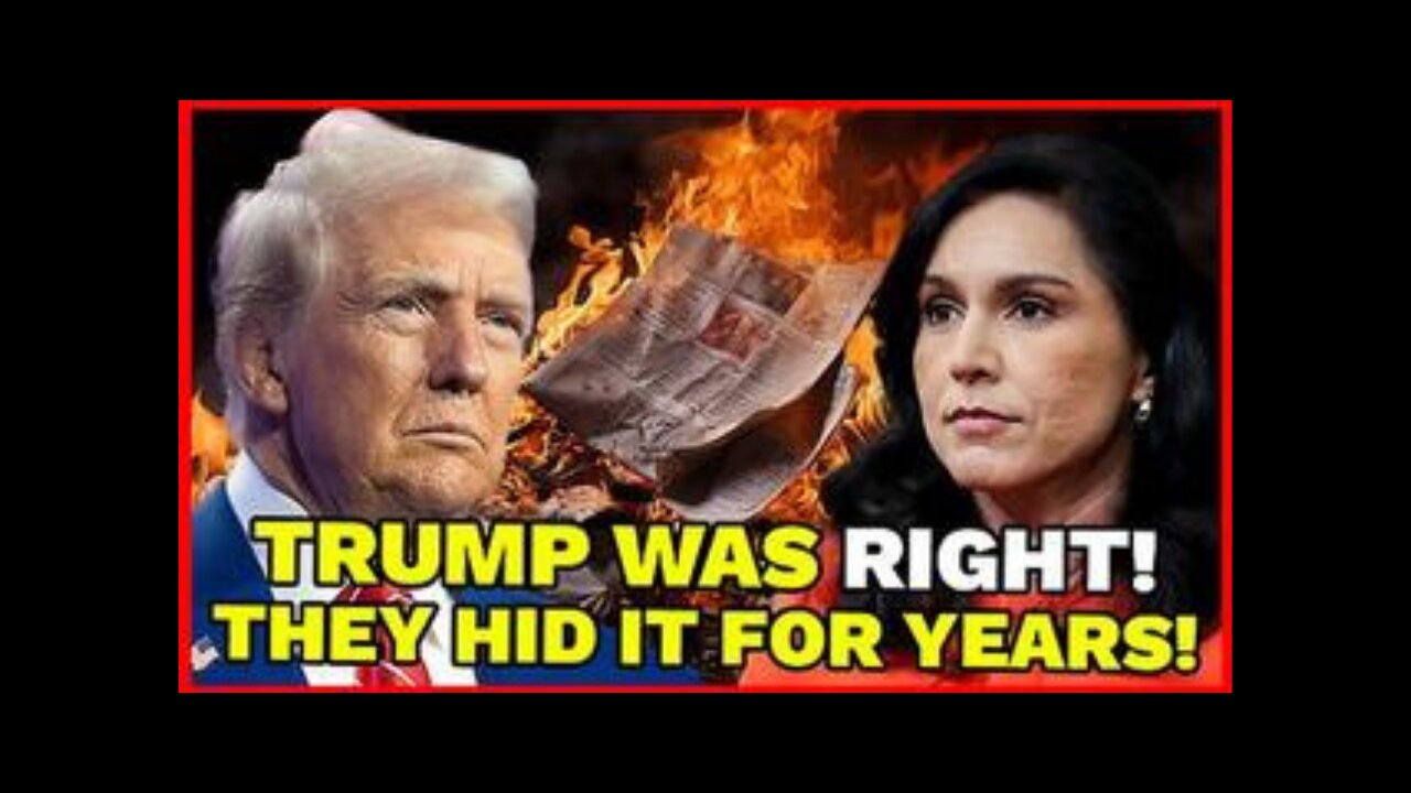 Bombshell From Tulsi Gabbard As Trump Promises To Reveal Names!!!