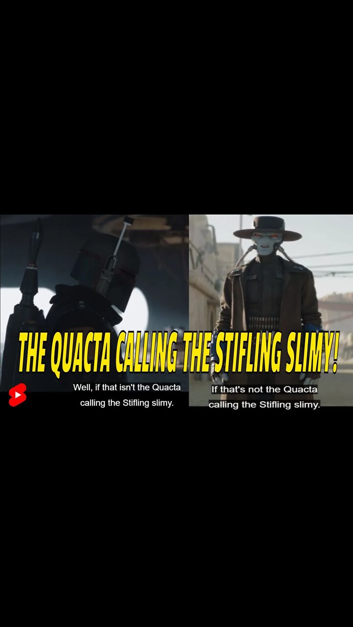 The Quacta Calling The Stifling Slimy - Boba Fett and Cad Bane #Shorts ...