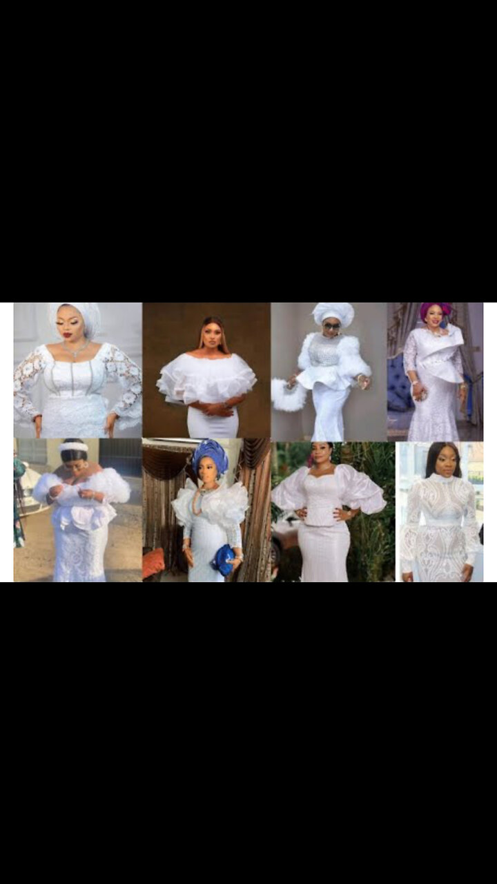 All White Aso-ebi Unique Styles For Elegant Ladies