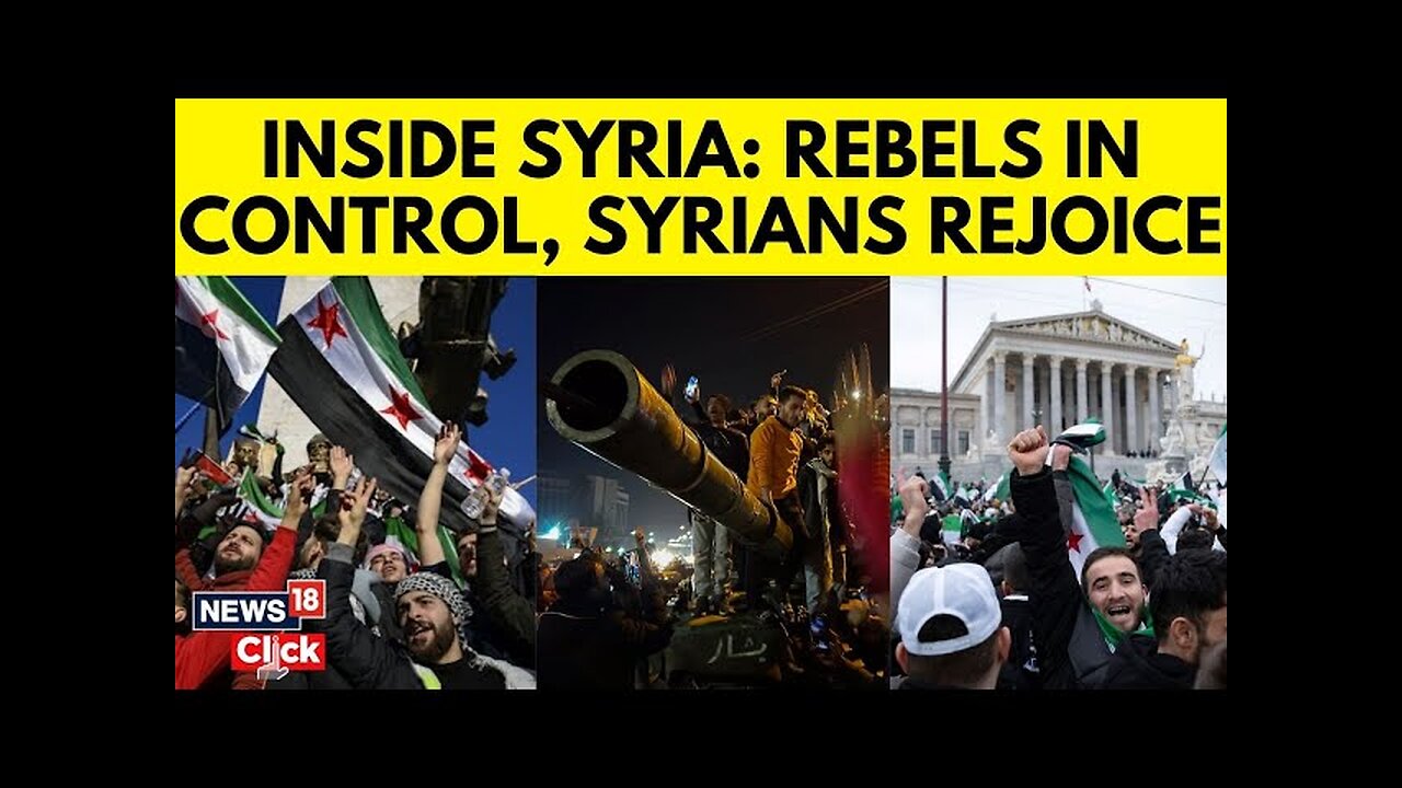 Syria War | Syrians Celebrate Fall Of Bashar Al-Assad After Five ...