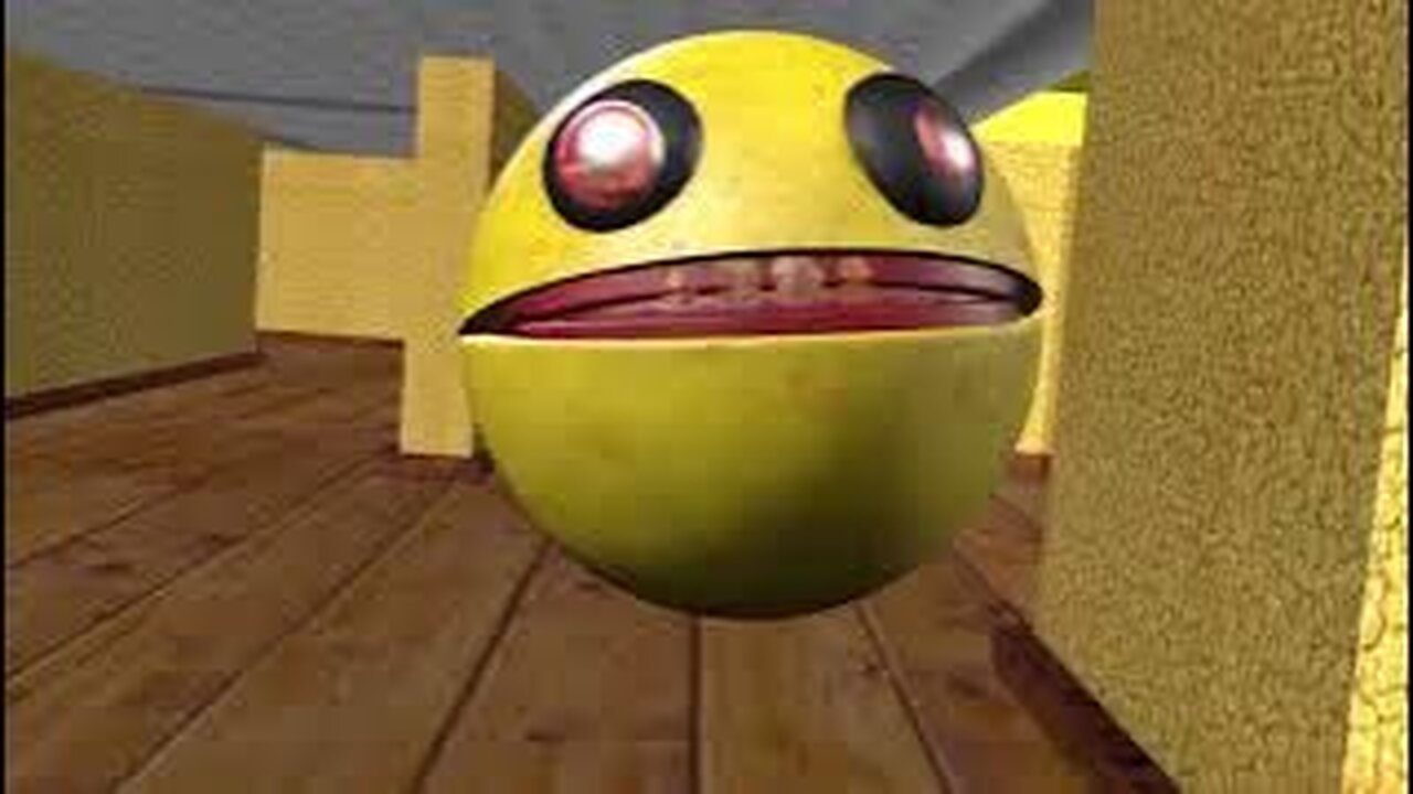Robot Pacman vs Backrooms Found Footage
