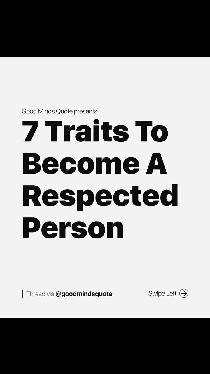 7 Traits To Become A Respected Person | Transform Unrecognizable | Day 6