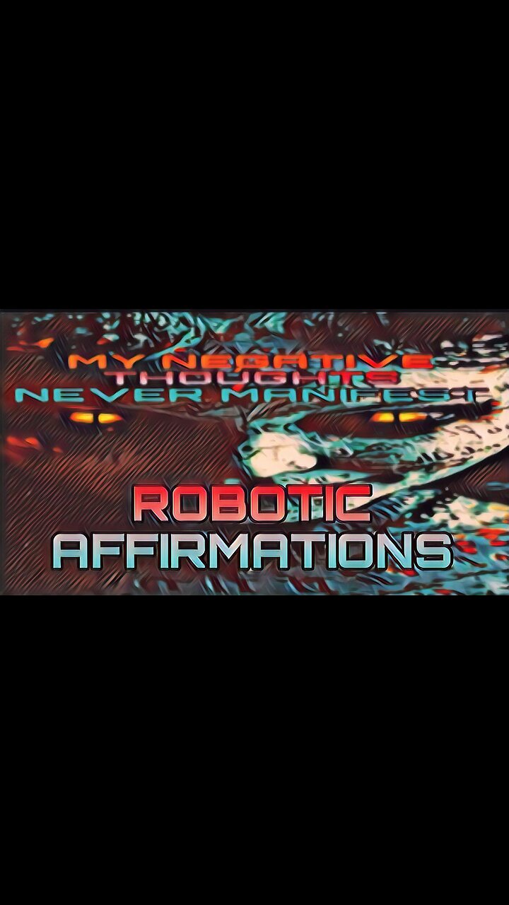 ROBOTIC AFFIRMATIONS🤖MY NEGATIVE THOUGHTS NEVER MANIFEST