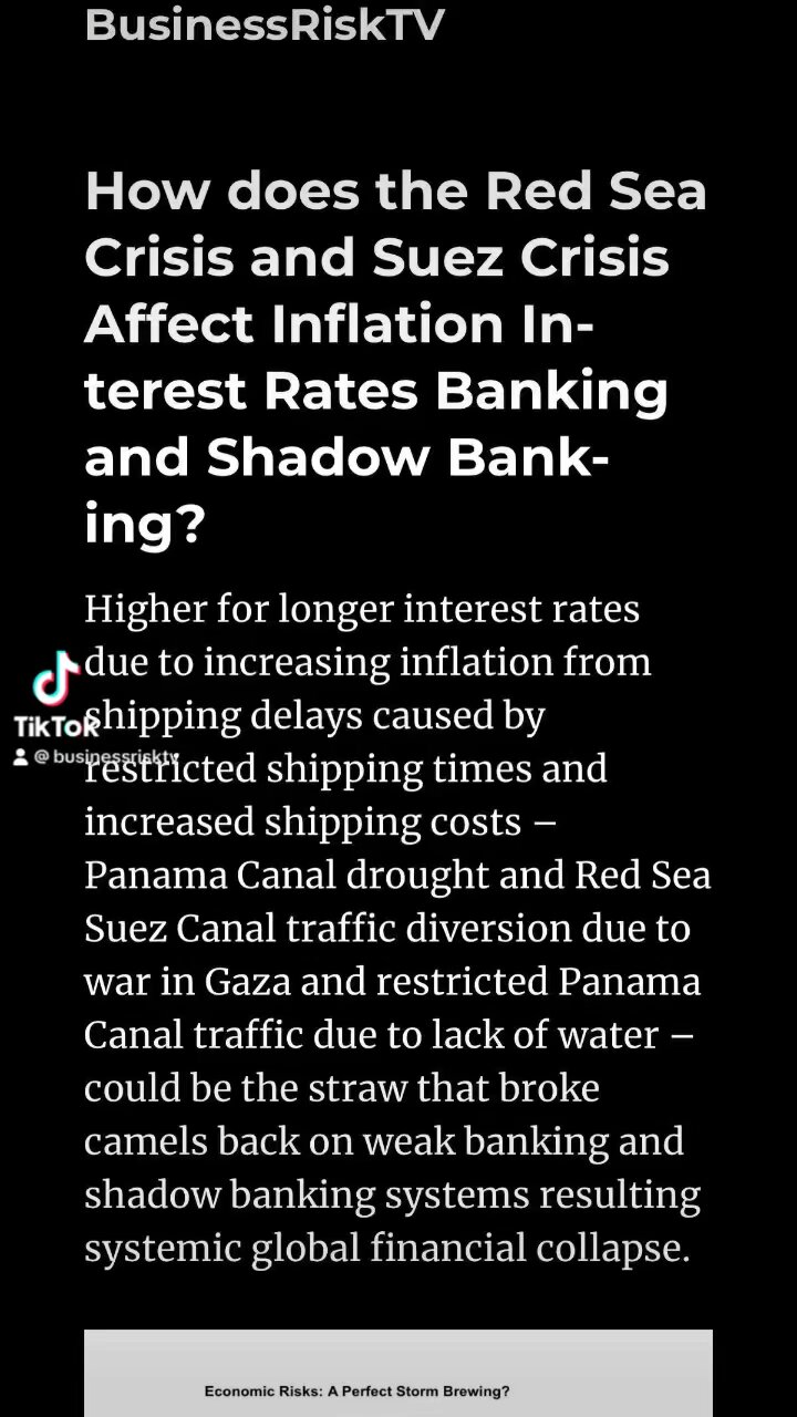 How does the Red Sea Crisis and Suez Crisis Affect Inflation Interest ...