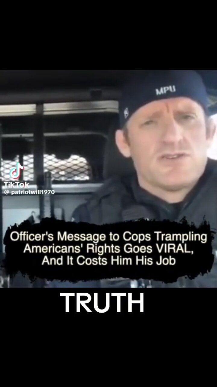 FINALLY - Cop is calling out police and government corruption