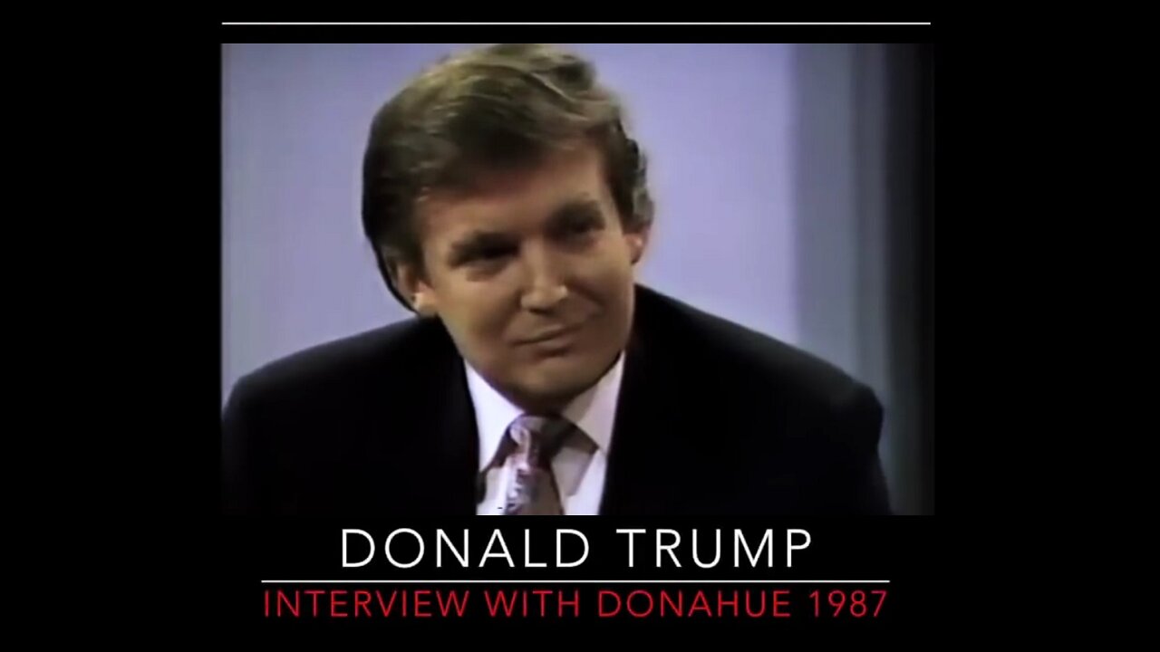 Donald Trump - Interview with Phil Donahue in 1987 (The Audience Loves ...