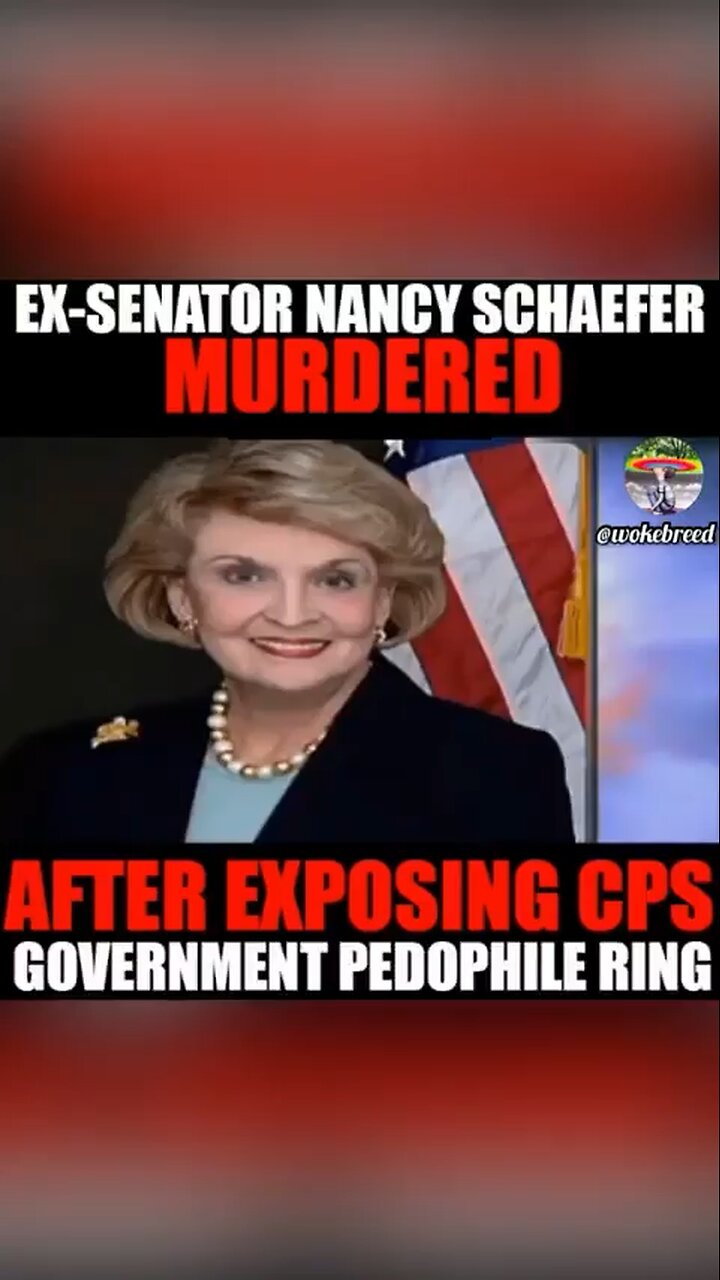 Ex-Senator Nancy Schaefer Murdered after exposing CPS government ...