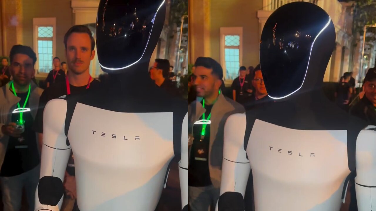 2 Chainz Chats with Tesla's Optimus Robot at 'We, Robot' Event