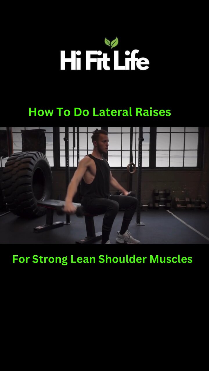 How to do lateral raises for strong lean shoulder muscles 💪.