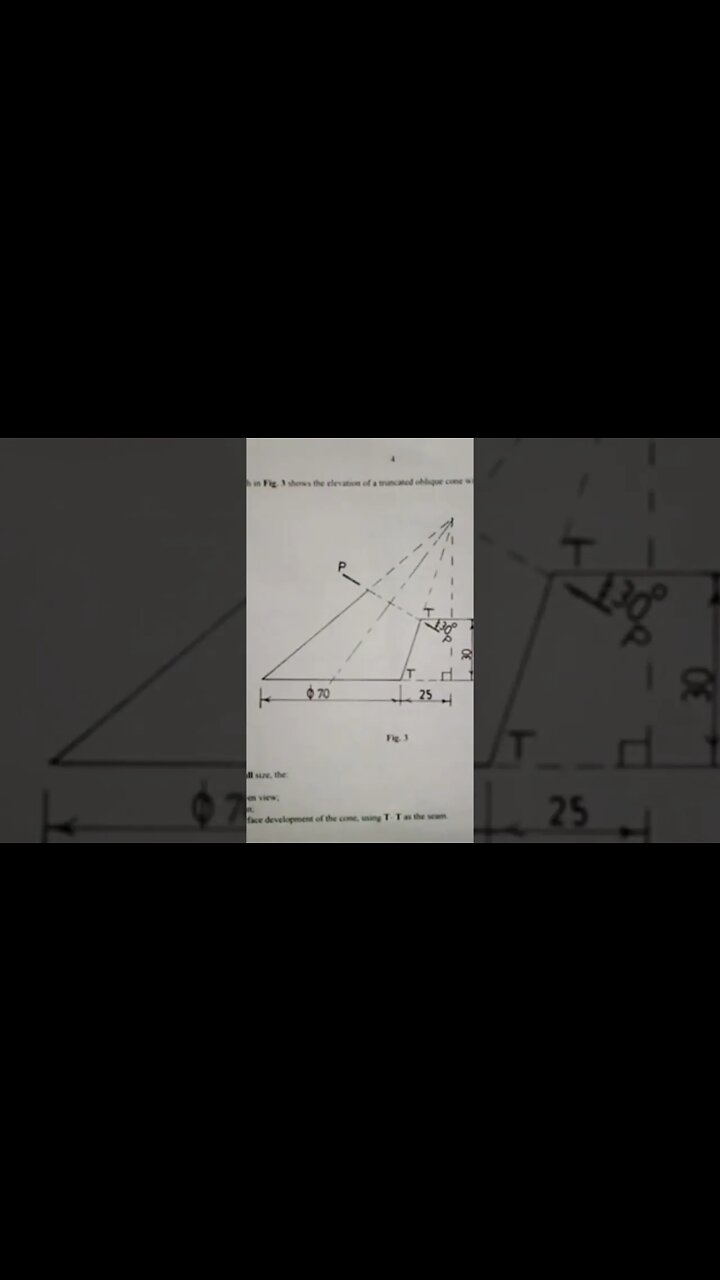 Learn how to construct the front elevation of a Truncated Hexagonal ...