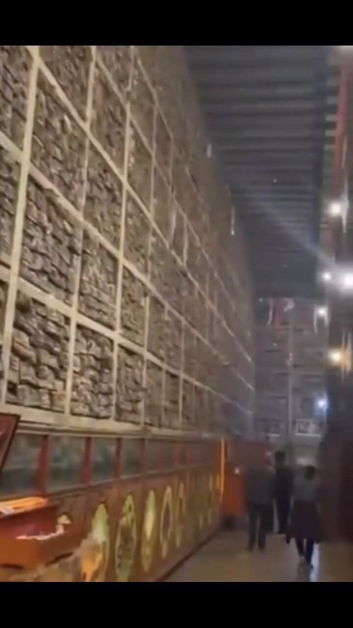 TIBET LIBRARY STORAGE📯🛖📜🗂️📸OF THOUSANDS ANCIENT MANUSCRIPTS🛕🗞️🗃️💫