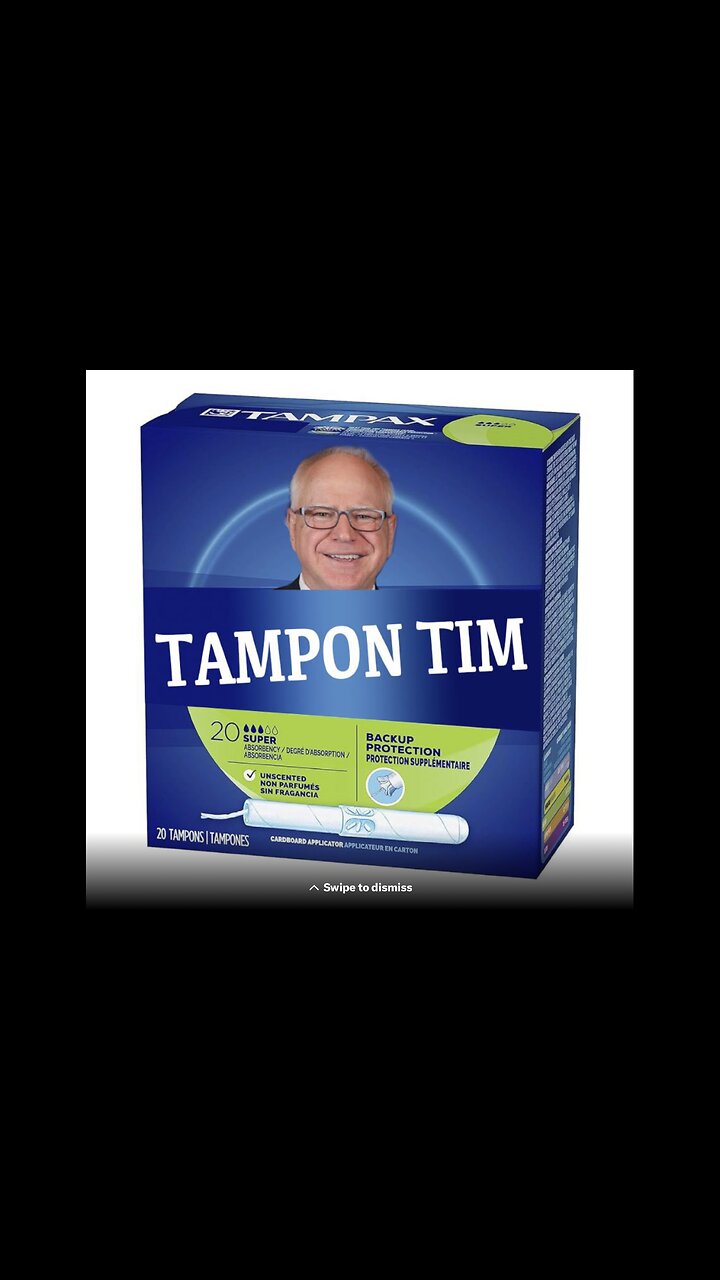 Kelly asked about a retired Harris VP pick, Tampon Tim