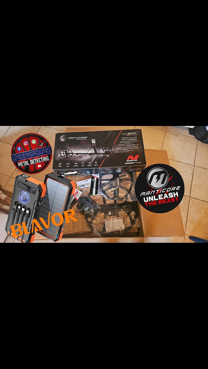 Minelab Manticore M8, M11, & M15 coils, Blavor Solar Power Bank, New ...
