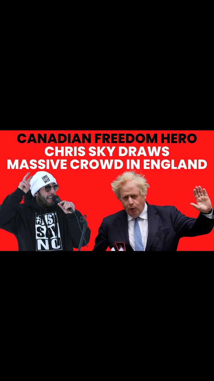 Canadian Freedom Hero CHRIS SKY Draws MASSIVE Crowd in London, England!