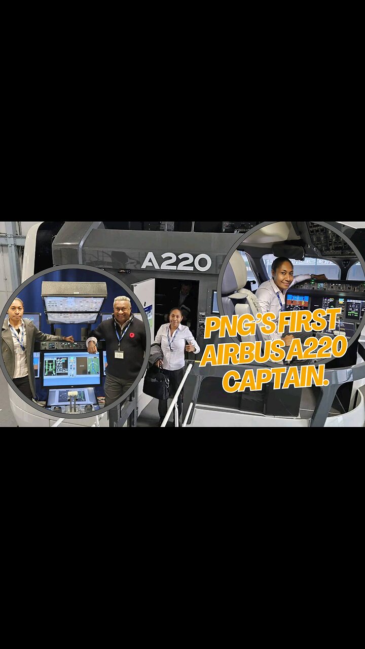 Captain Beverley Pakii makes history as PNG's first female Airbus A220 ...