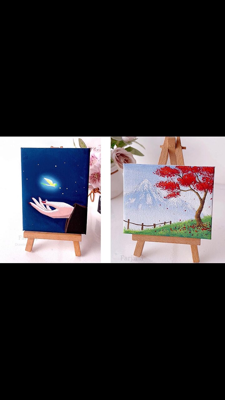 9 Easy Art Ideas | Painting Techniques for Beginners #art 9 Easy Art Ideas | Painting Techniques for Beginners #art