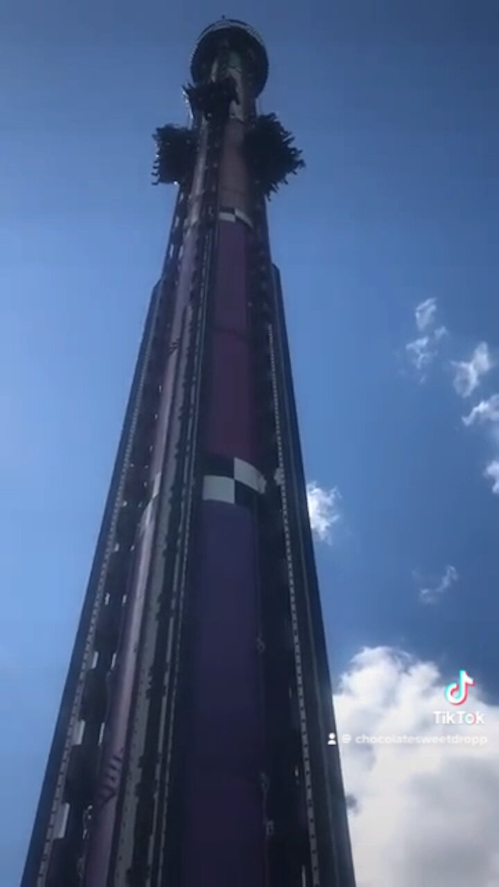 280 feet ride called drop tower at Canada’s wonderland