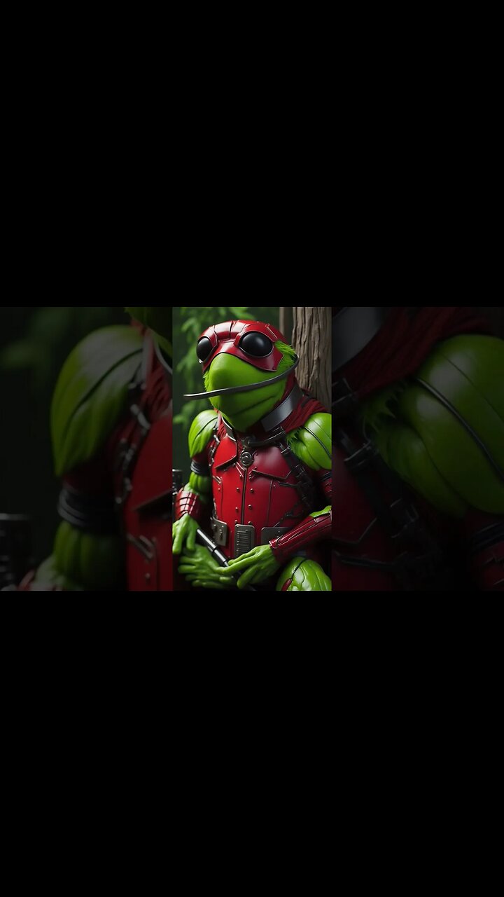 Kermit the Frog as Deadpool #funny #shorts