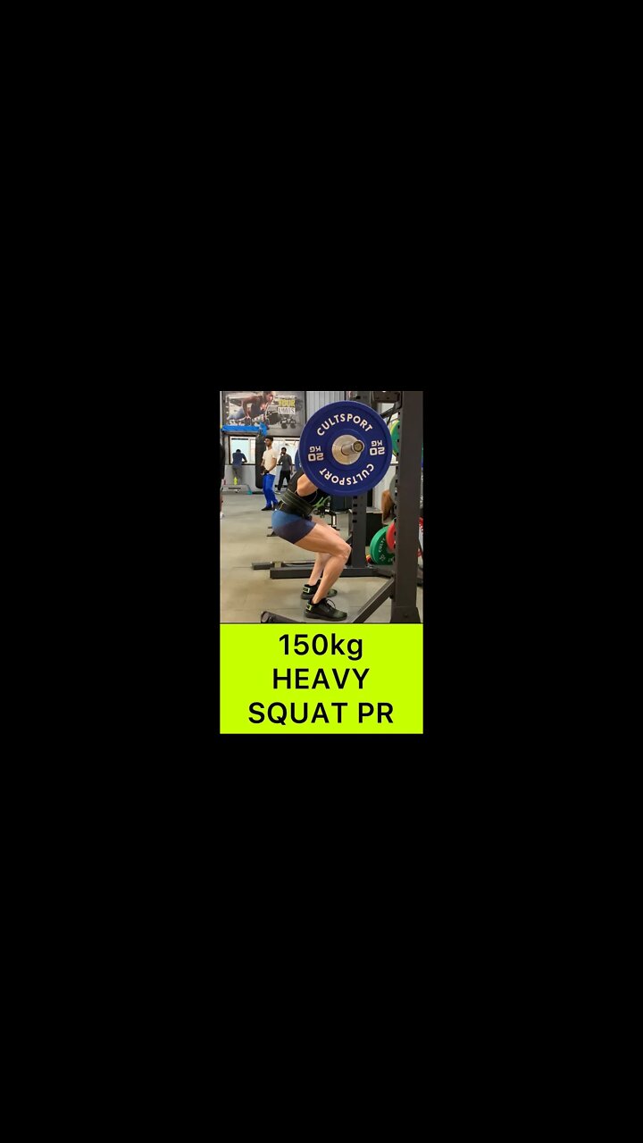150KG SQUAT PR | Natty Shredded Beast #shorts